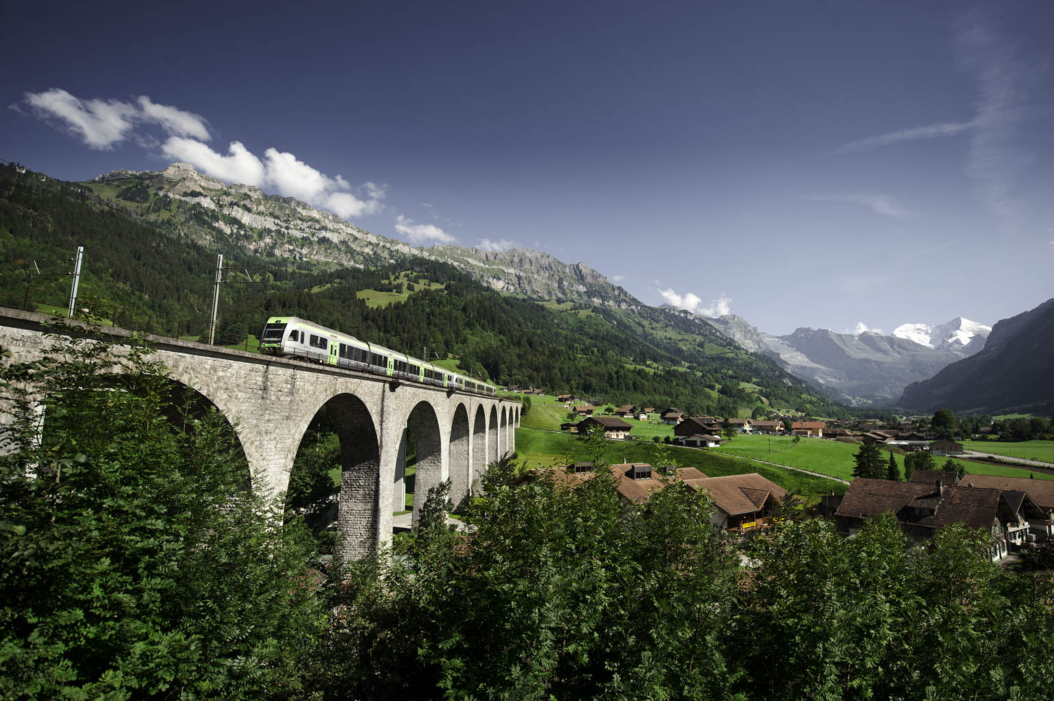 GREEN TRAIN OF THE ALPS